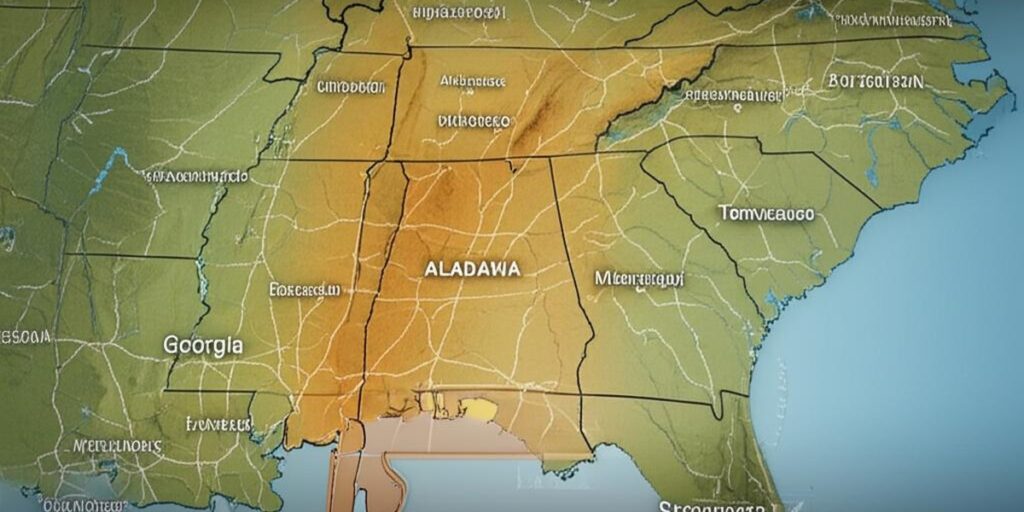 States That Border Alabama - 33travels