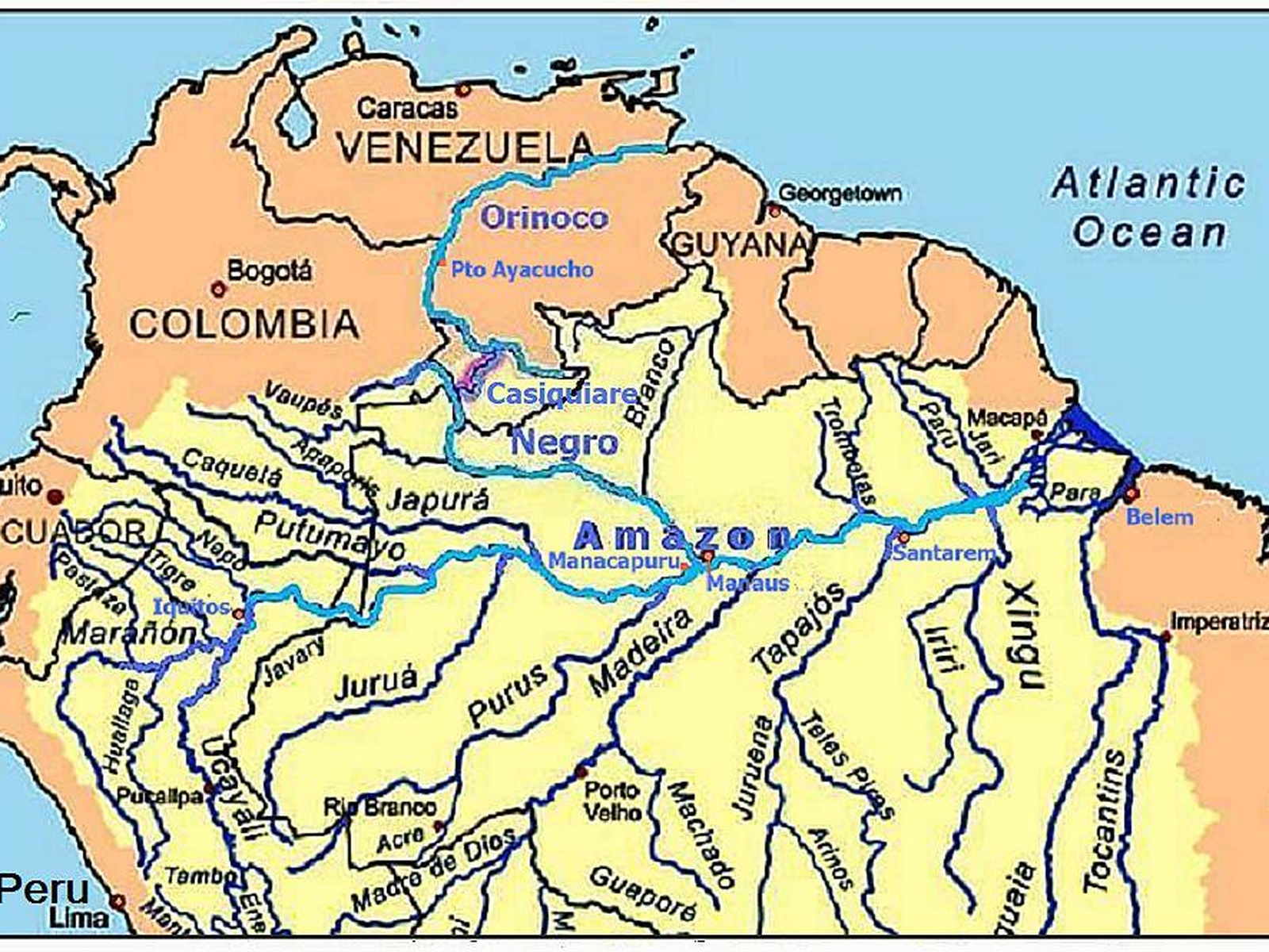 List of Rivers in Venezuela - 33travels